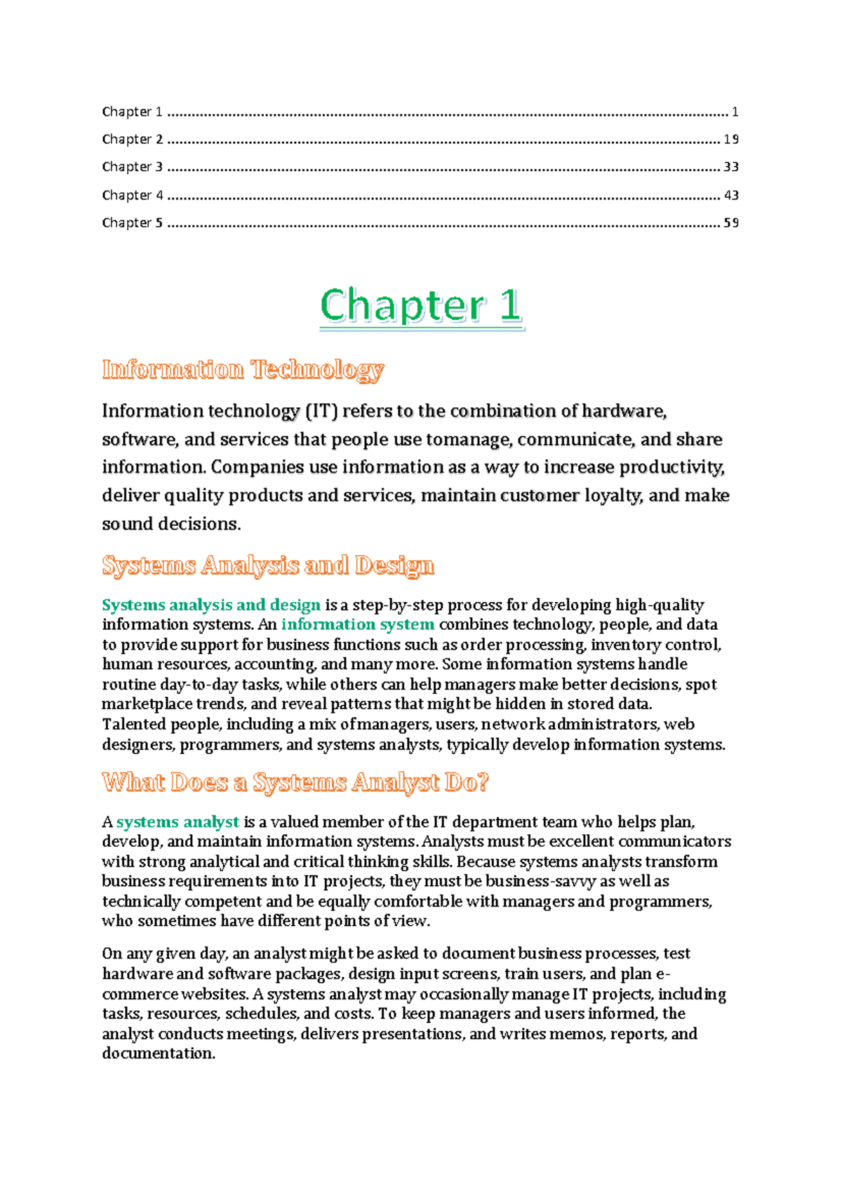 ILS C01-C05 - Summary of Principles in Business Information Systems - Studocu