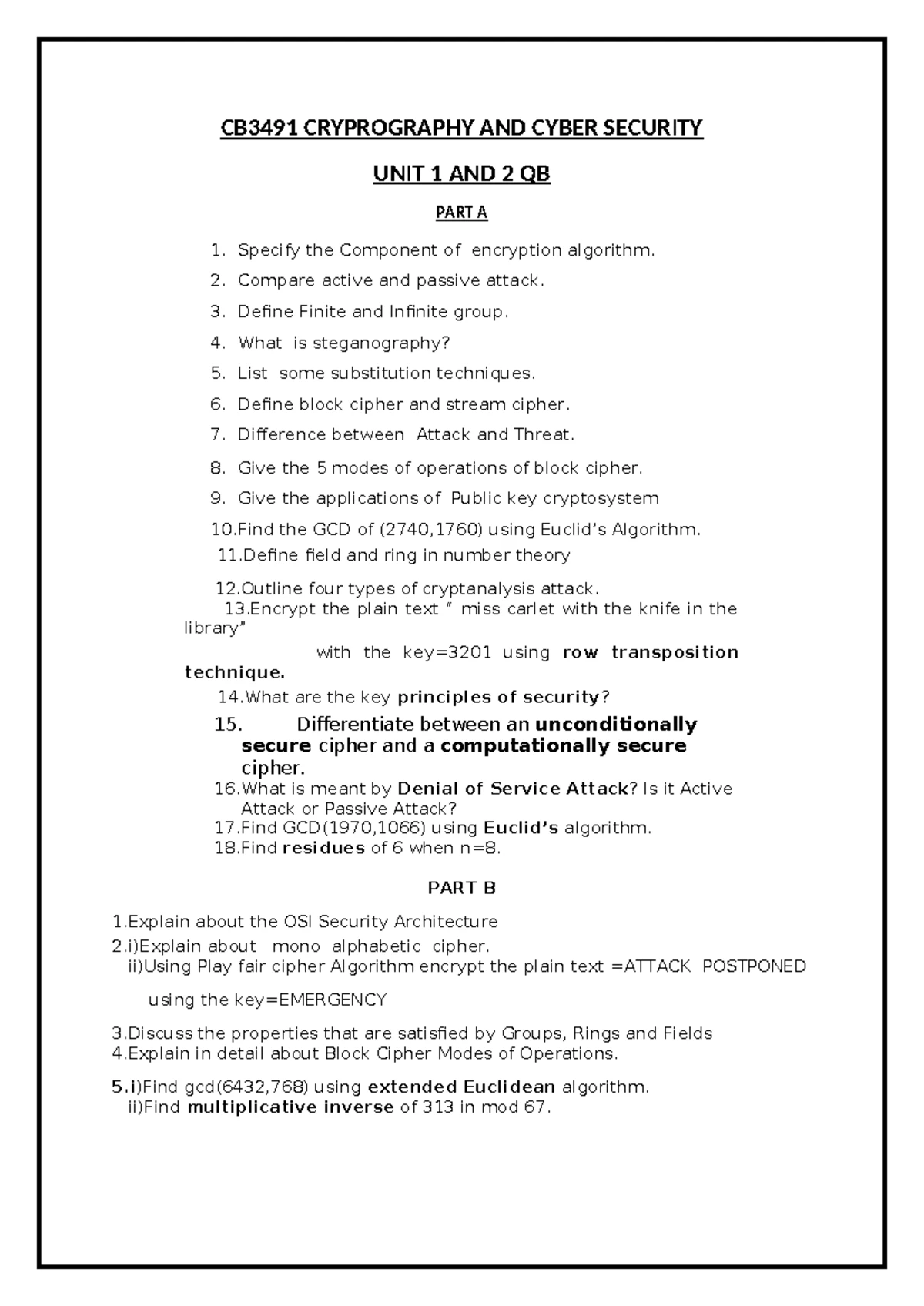 SRM-lab-manual - SRM VALLIAMMAI ENGINEERING COLLEGE (An Autonomous Institution) SRM Nagar, - Studocu