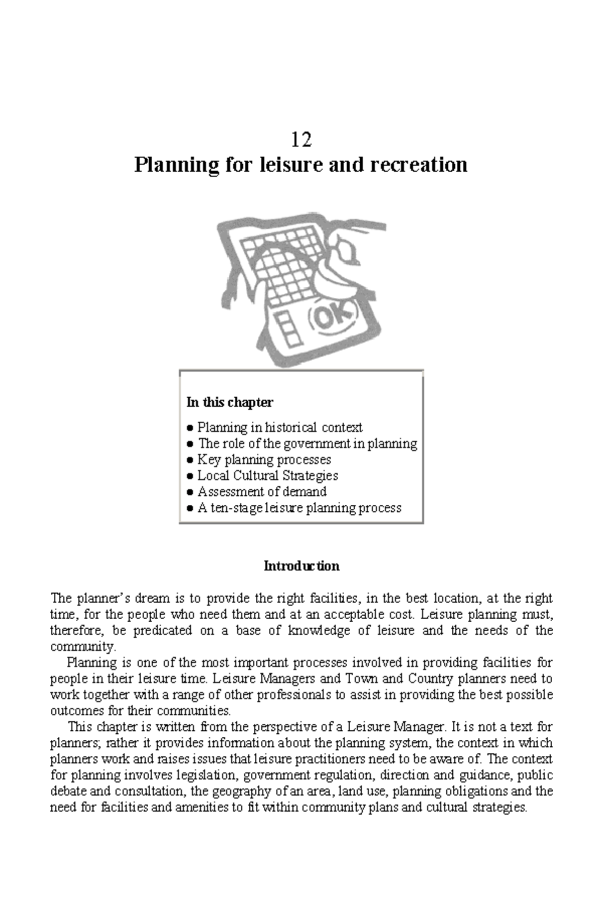 Leisure and Recreation Planning Strategies: A Comprehensive Overview ...