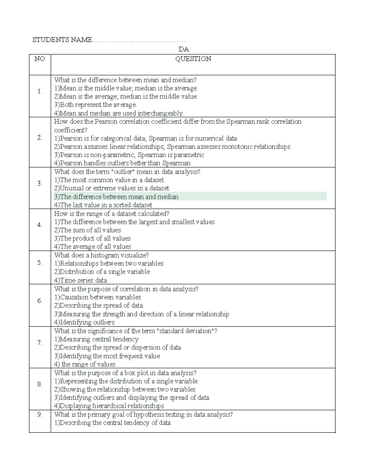 DA SET 1 - Comprehensive Data Analysis Coursework - Studocu