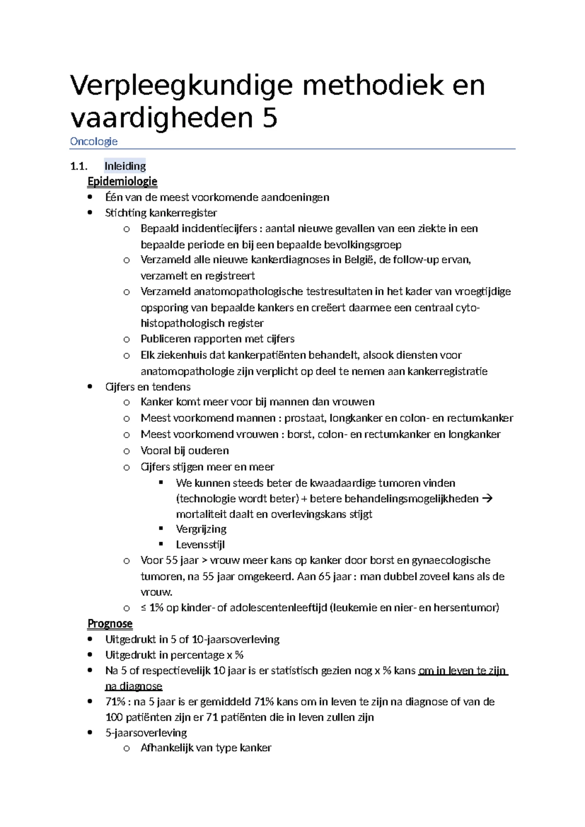 Samenvatting VNV5 - Verpleegkundige Methodiek en Vaardigheden 5 Examen ...