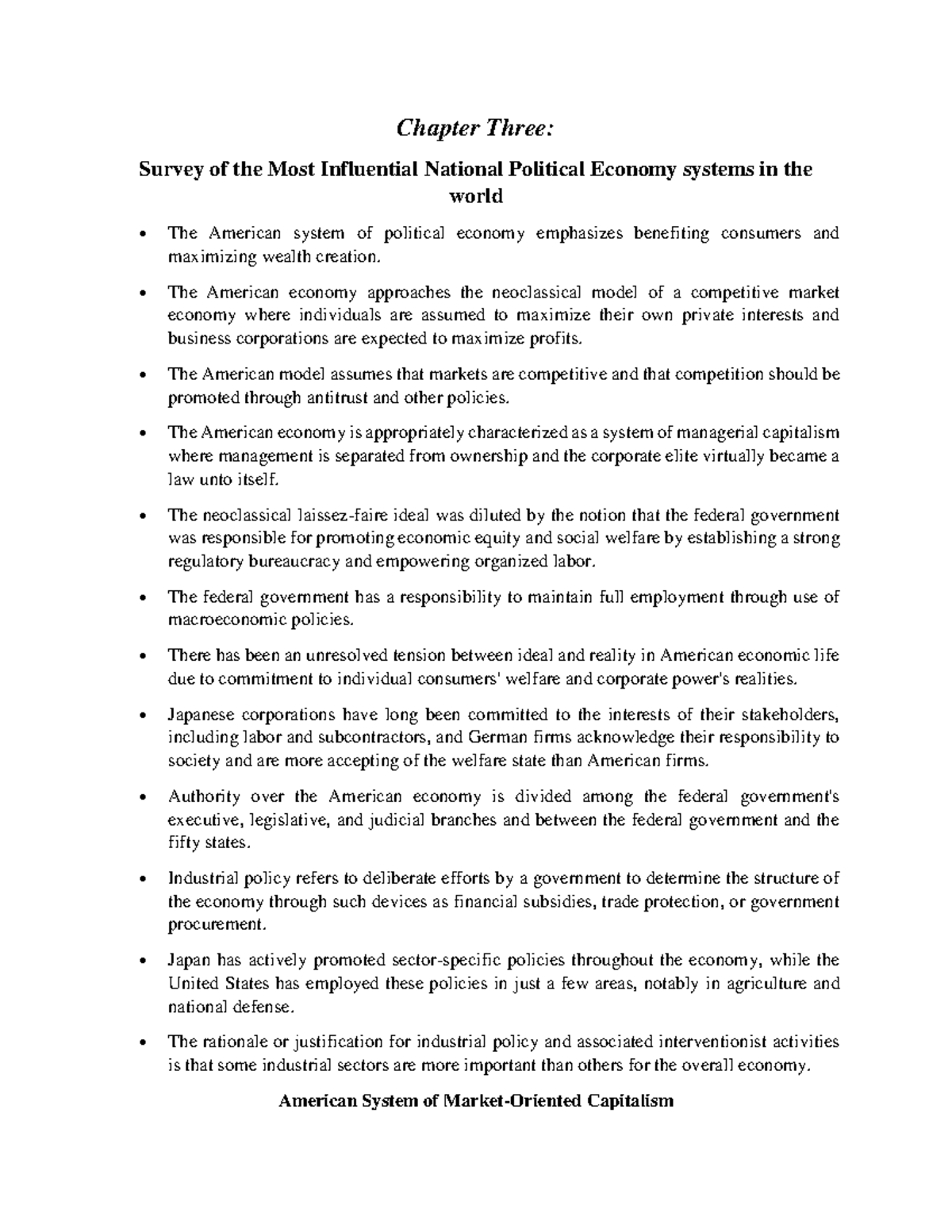 Global Political Economy Trends - Chapter 3 Notes (IPE101) - Studocu