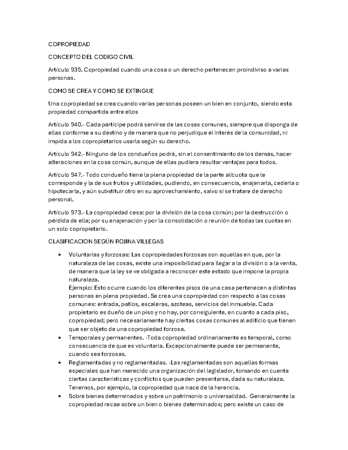 Estudio sobre la Copropiedad según el Código Civil: Conceptos y ...