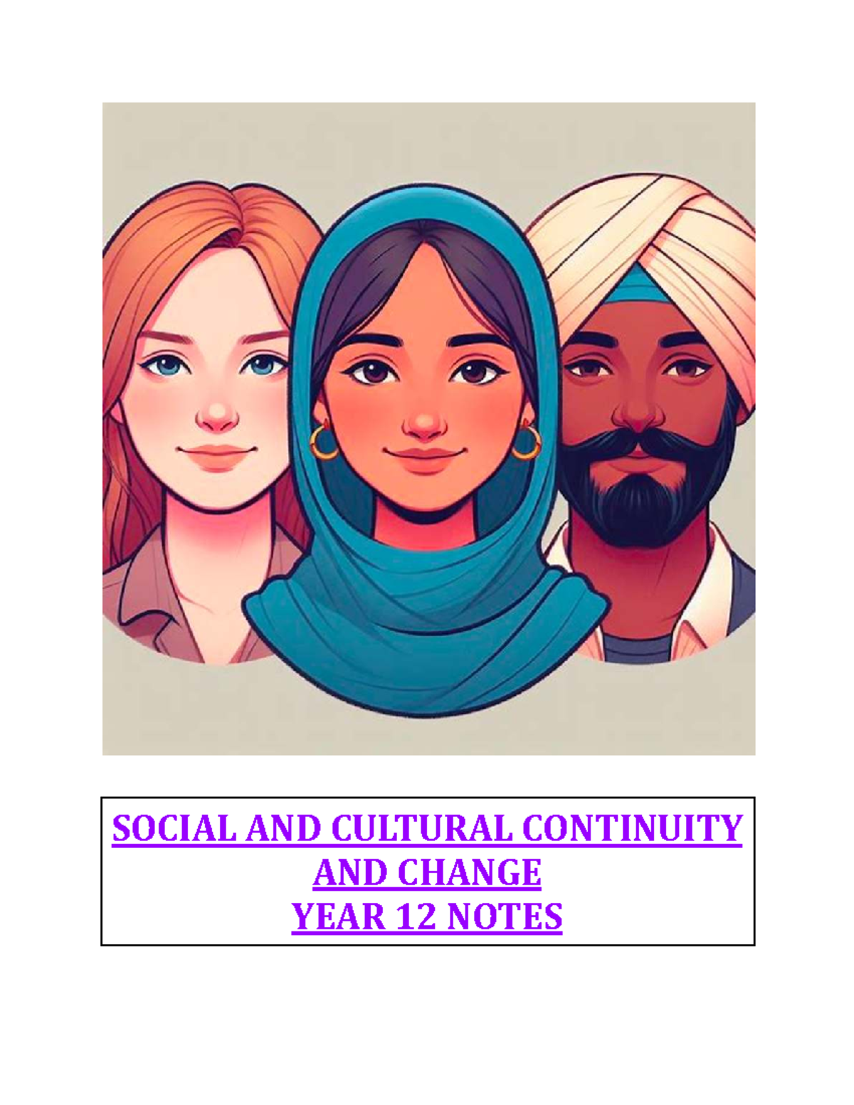 Year 12 Social & Cultural Continuity and Change Notes - Studocu