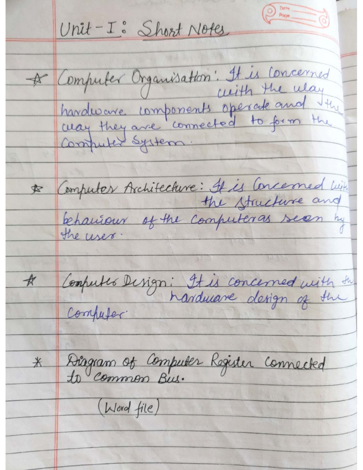 Dashrath COA Unit 1 & 2: Comprehensive Notes on Computer Organization ...