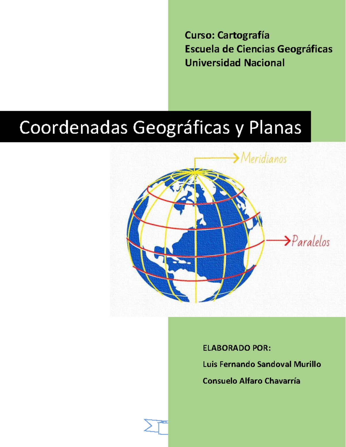 Guía de Coordenadas Geográficas y Planas: Definiciones y Cálculos - Studocu