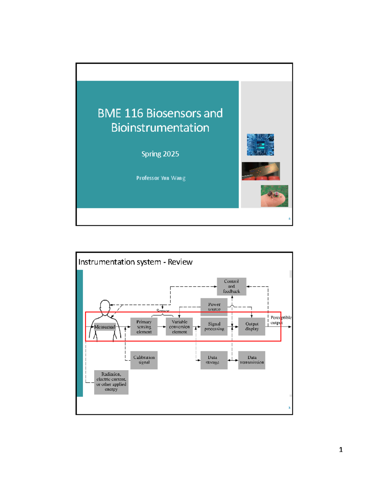 BME 116 Lecture 2: Basics of Circuit Elements and Analysis Notes - BME ...