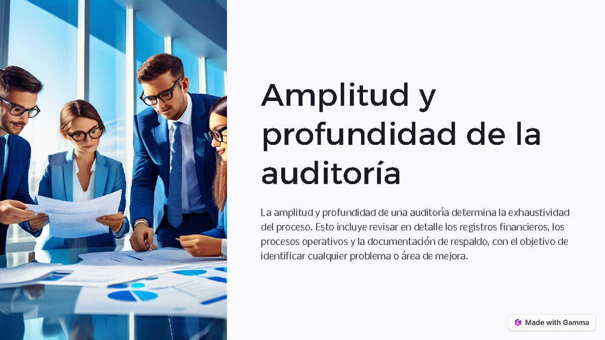Amplitud-y-profundidad-de-la-auditoria - Amplitud y profundidad de la auditoría La amplitud y ...