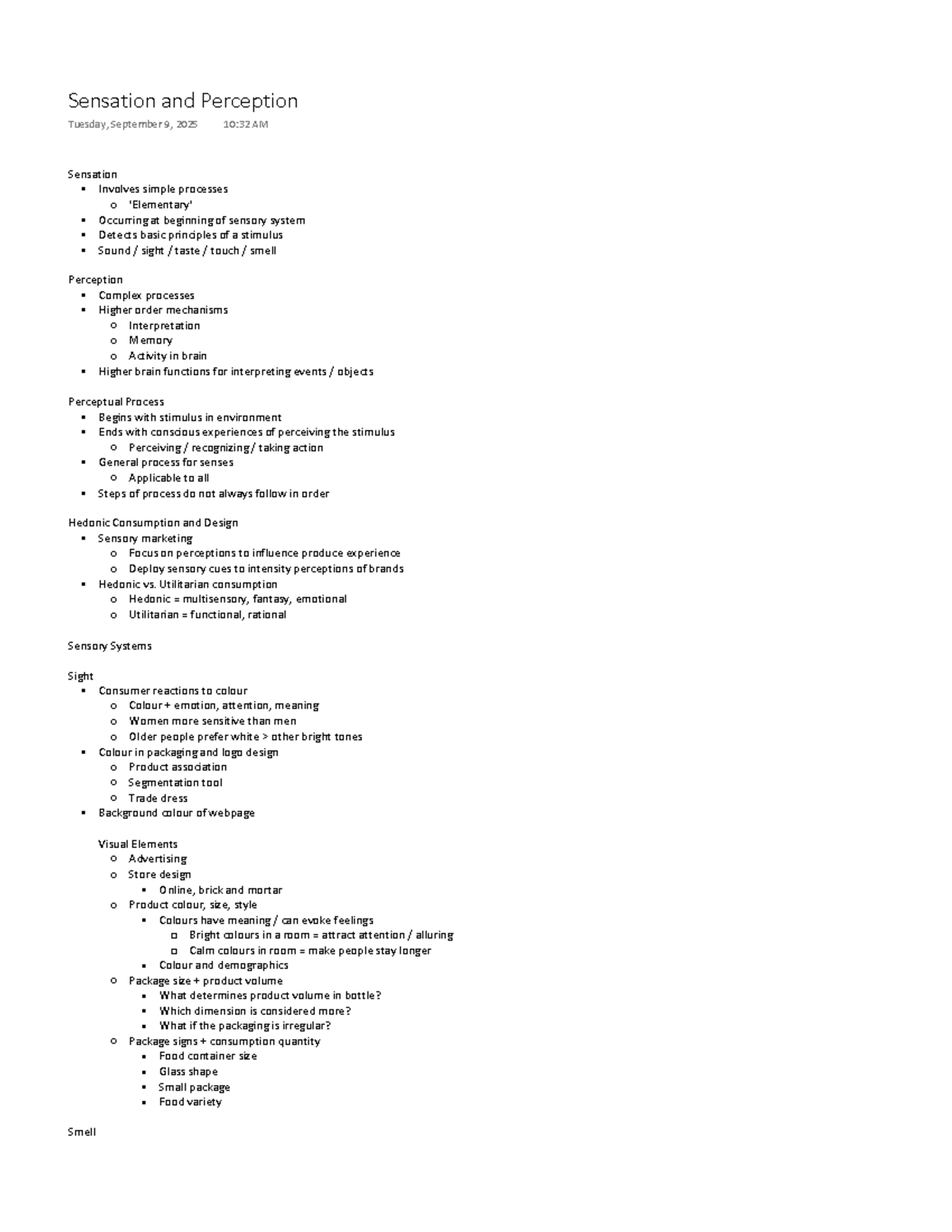 Sensation and Perception: Understanding Sensory Processes and Marketing ...