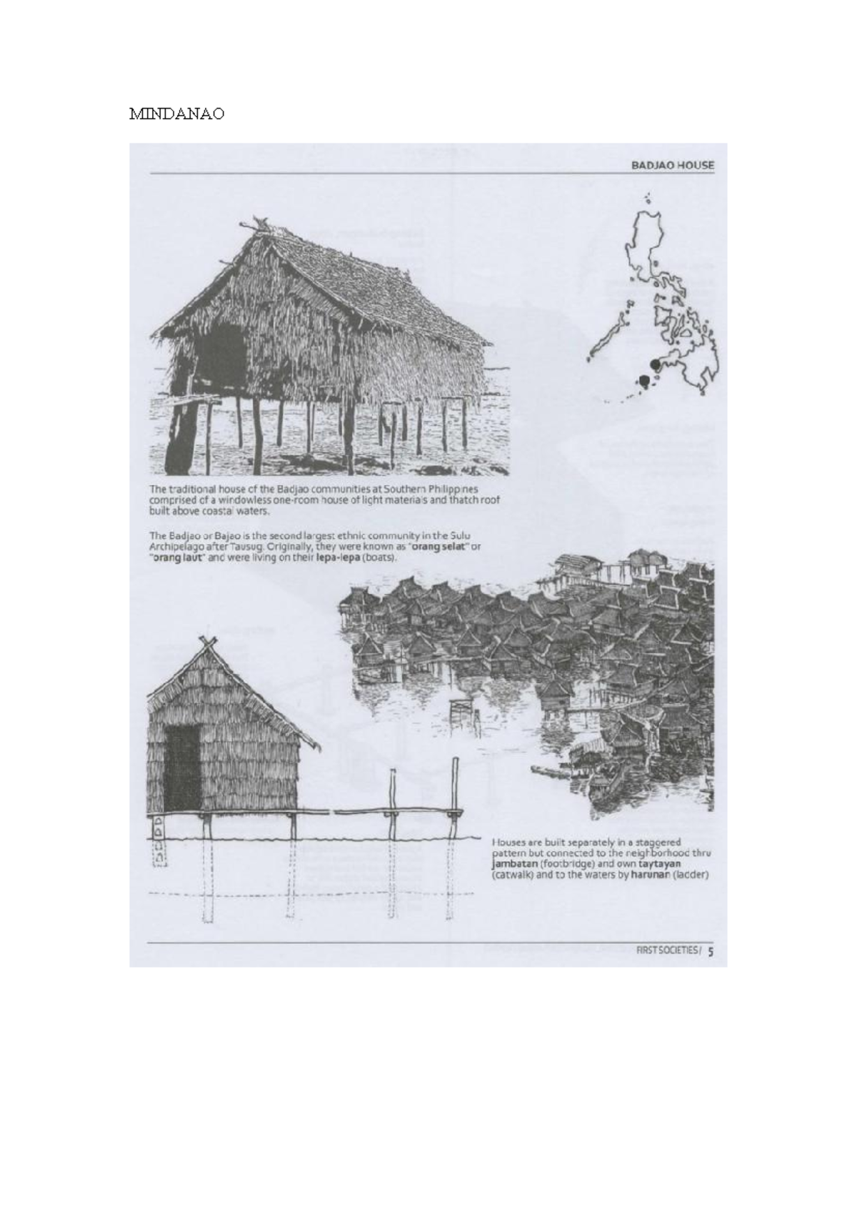 Traditional Houses of Mindanao: Badjao, Tausug, Yakan, and More - Studocu