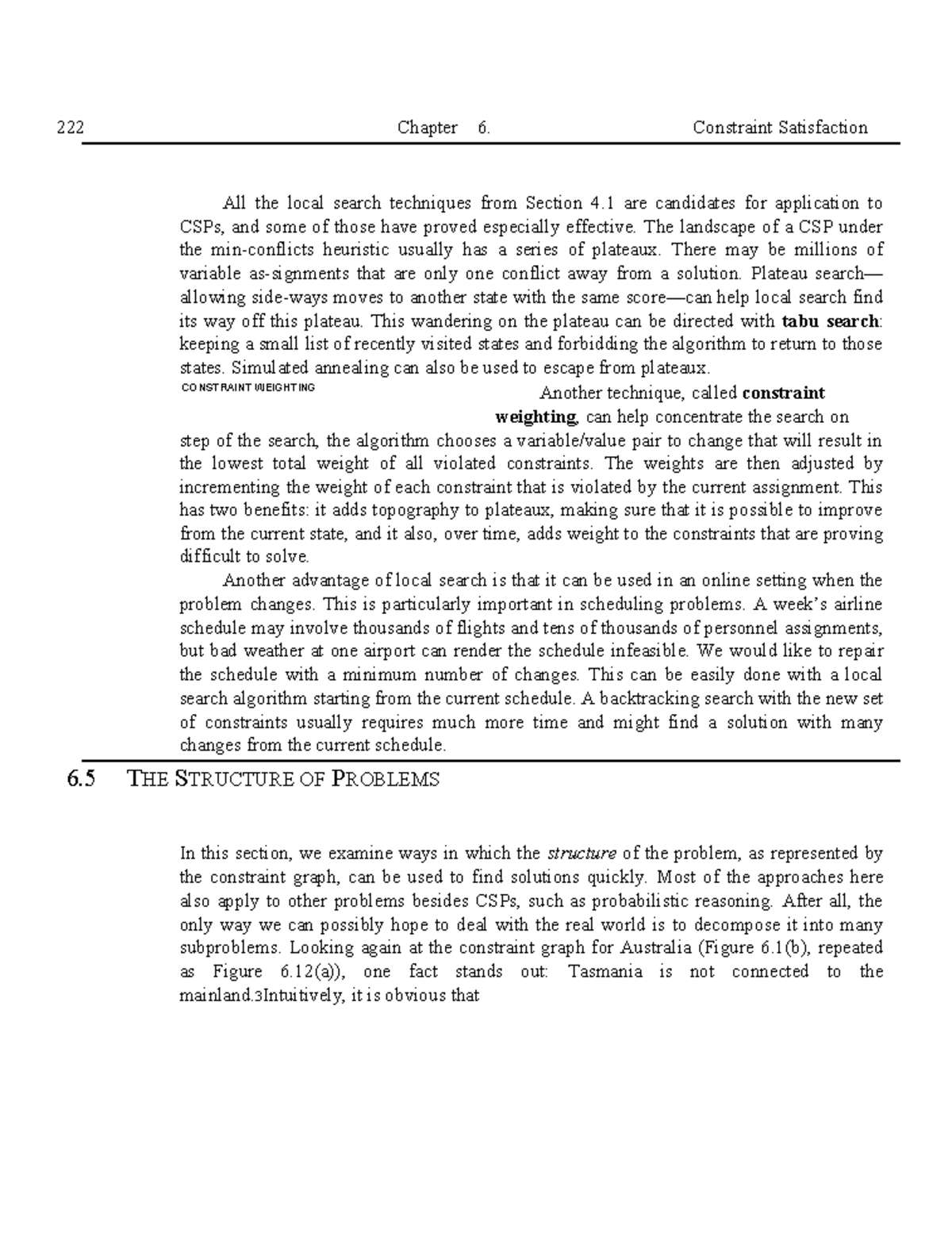 Chapter 6: Constraint Satisfaction Problems (AI 240) - Techniques & Applications - Studocu