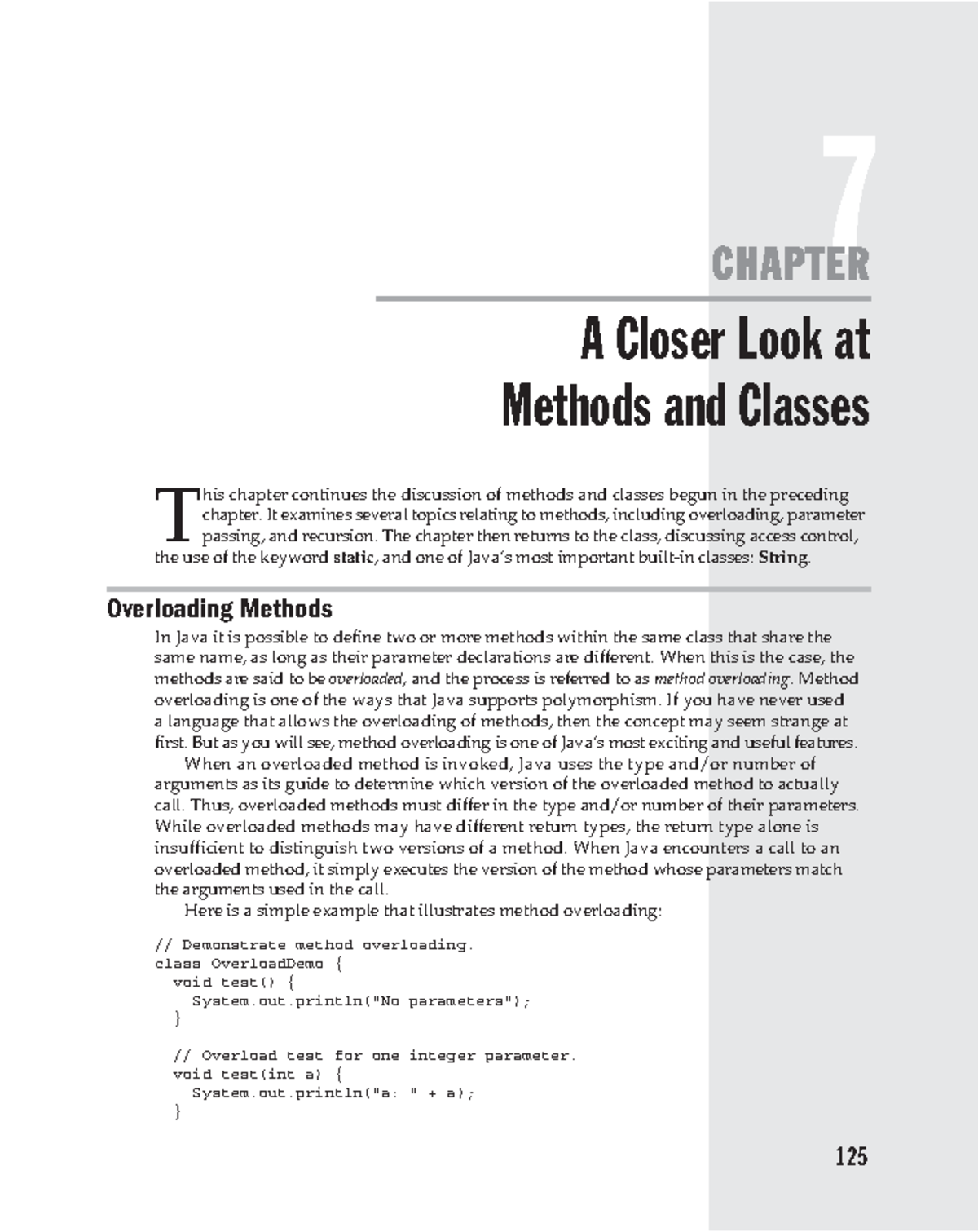 JAVA Complete Reference - 7 A Closer Look at Methods and Classes T his ...