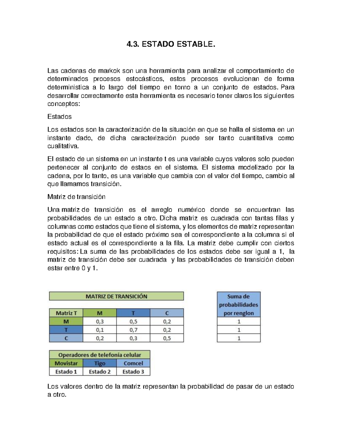 Articulo TEMA 4.3: Comprendiendo el Estado Estable en Cadenas de Markov ...