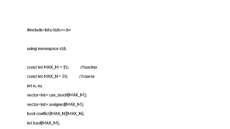 Bca - ... - #include using namespace std; const int MAX_M = 15 ...