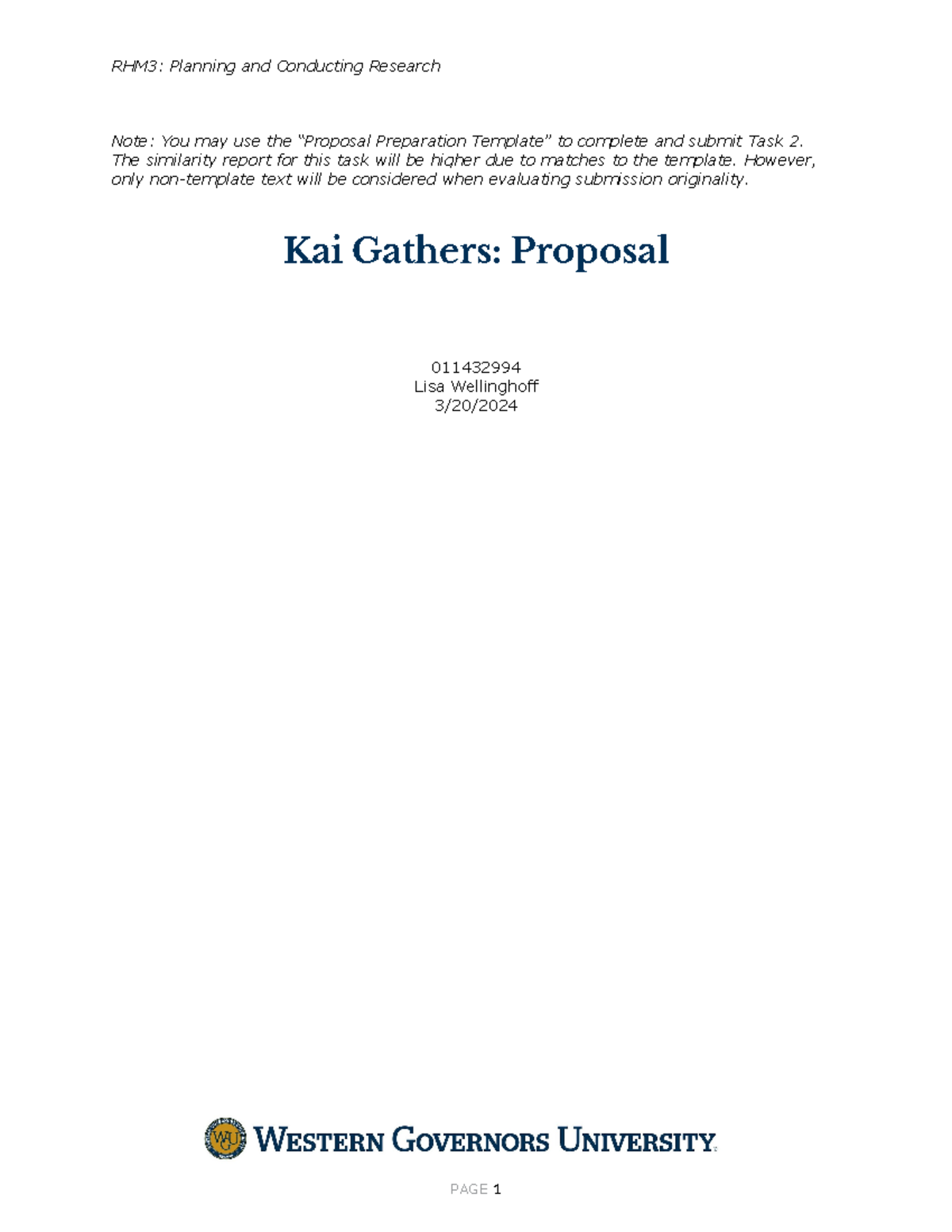 RHM3 D270 Task 2: Proposal on Enhancing Presentations with Visuals ...