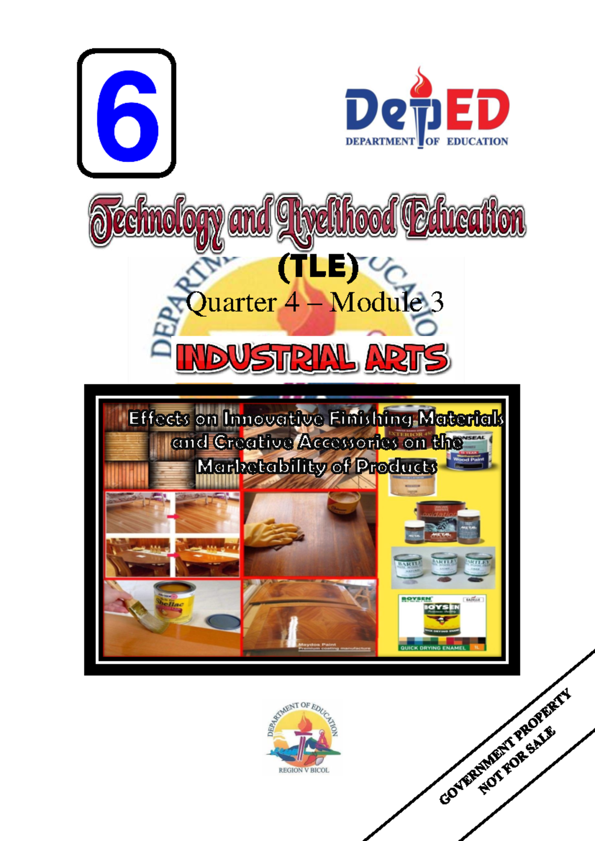 (TLE) Grade 6 Q4 Module 3: Effects of Innovative Finishing Materials on ...