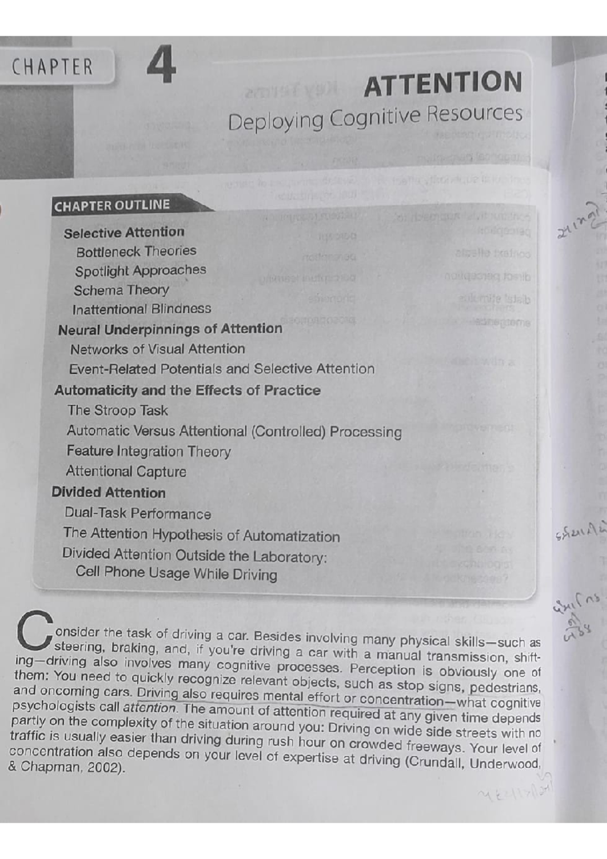 Attention pdf - CHAPTER 4 ATTENTION Deploying Cognitive Resources ...