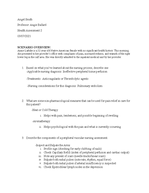 I-human Reflection questions - Reflection questions on patient Ray ...