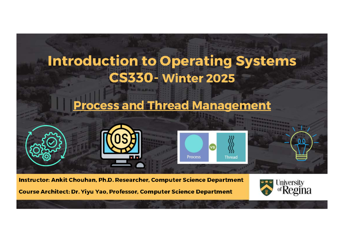 Process and Thread Management in Operating Systems (CS 101) - Studocu