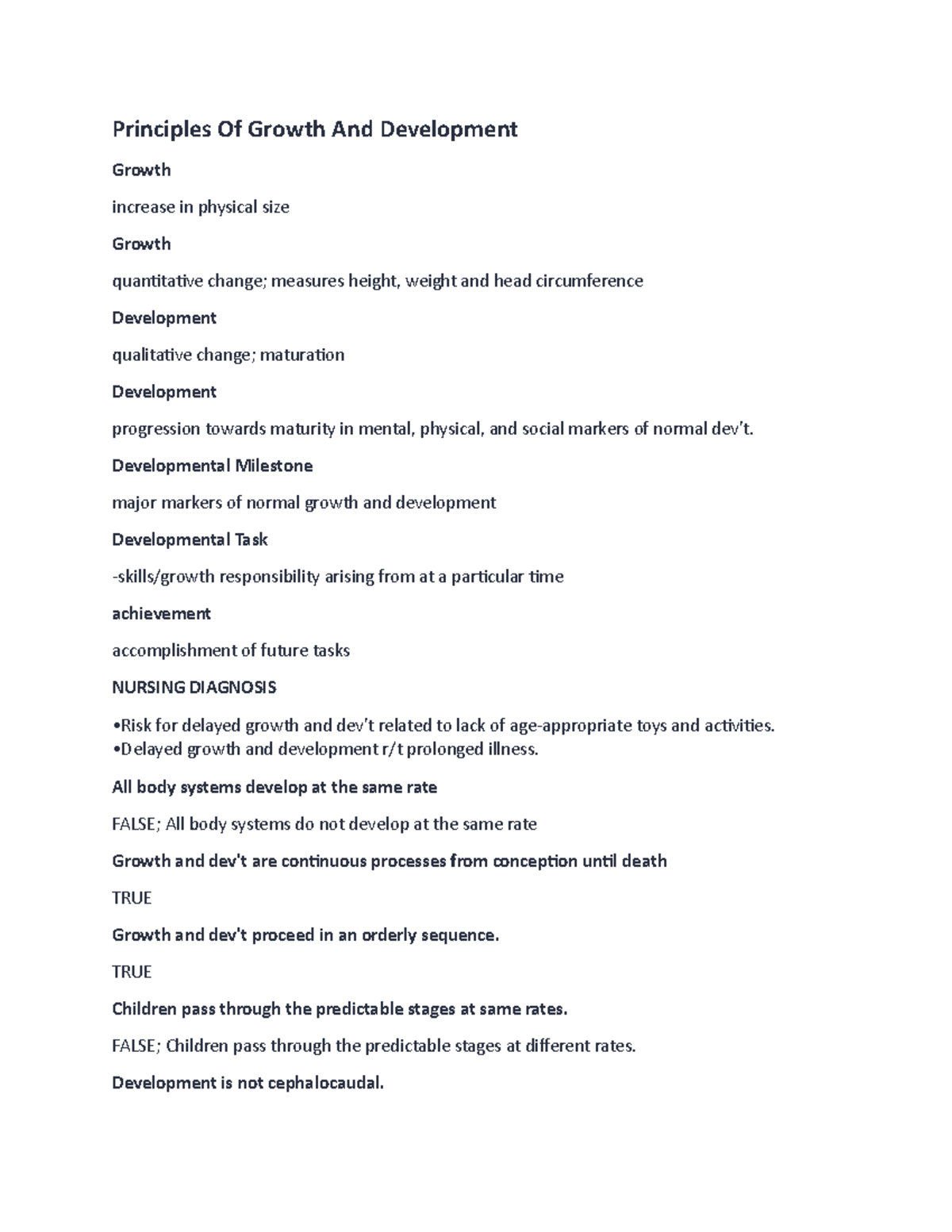 Principles Of Growth And Development - Principles Of Growth And ...