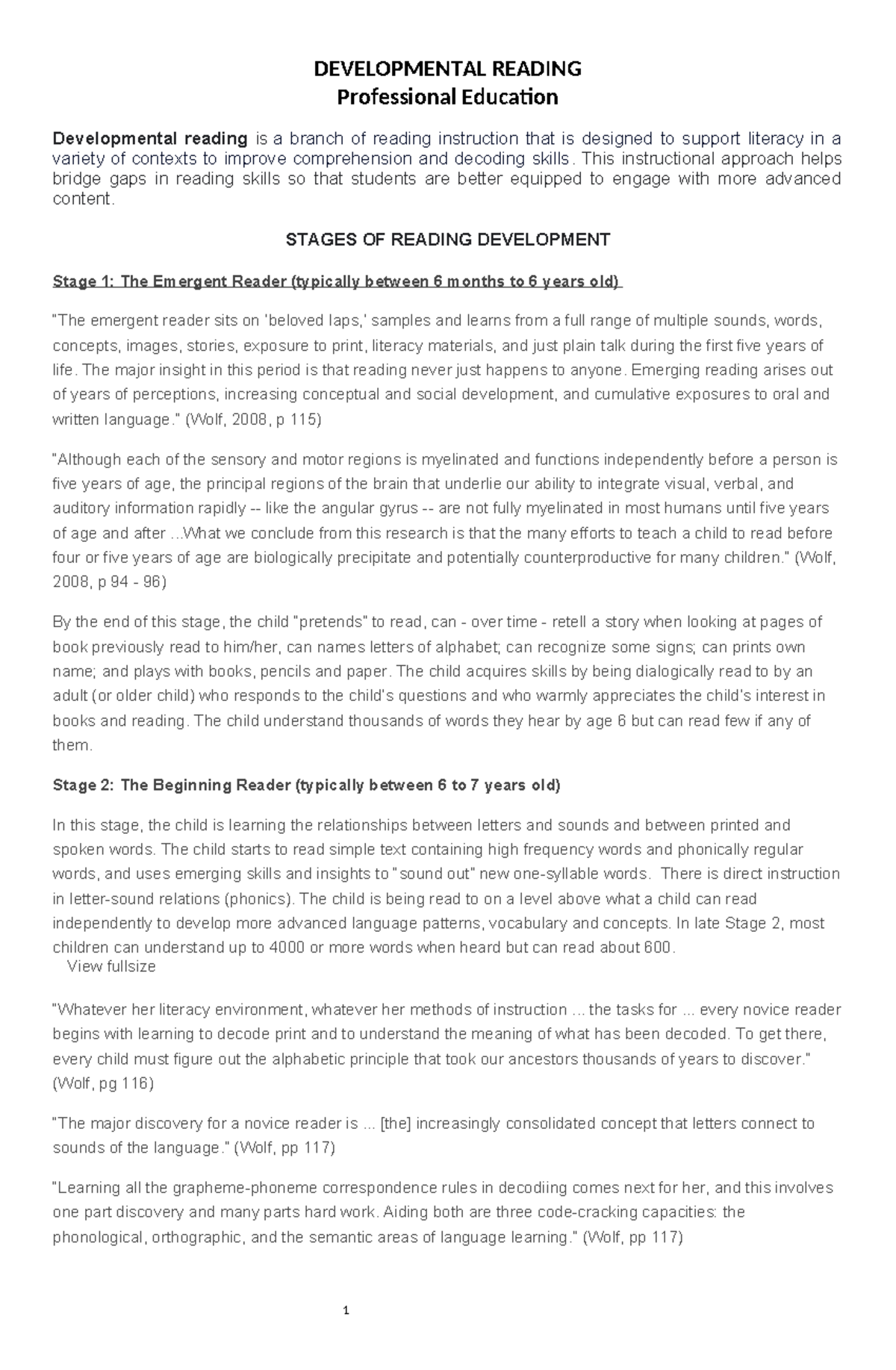 Developmental- Reading-asp - DEVELOPMENTAL READING Professional ...