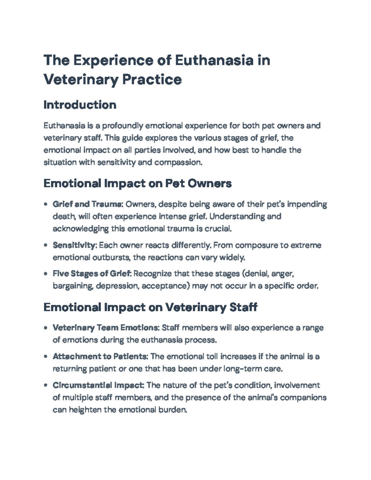 Veterinary Euthanasia: Navigating Grief and Emotional Support Guide ...