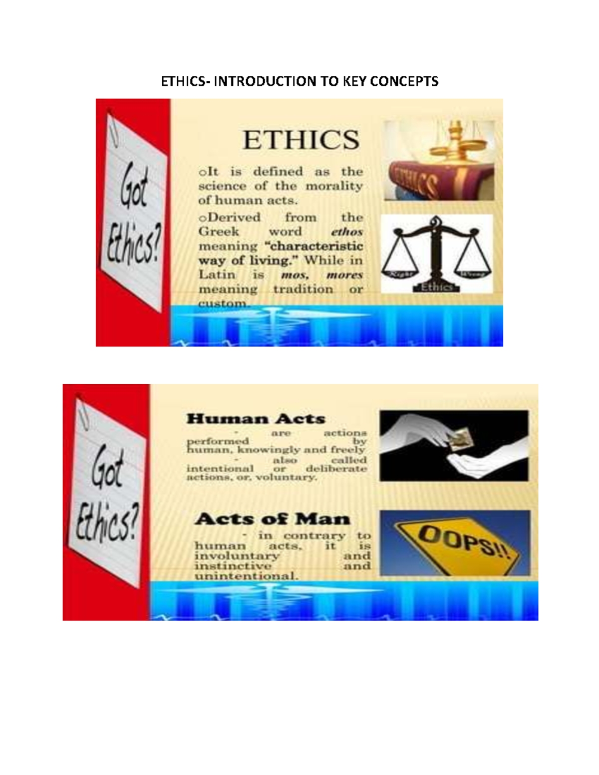 Ethics%20- Introduction%20KEY%20 Concepts - Accountancy - ETHICS ...