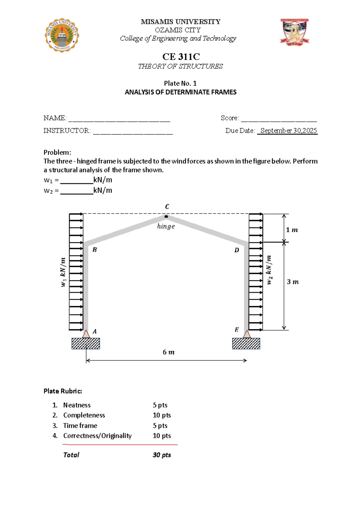 Plate-Analysis Of Frames-2 - MISAMIS UNIVERSITY OZAMIS CITY College of ...