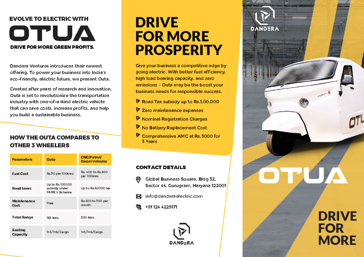 Dandera-Trifold-Brochure v2 - DRIVE FOR MORE Parameters Outa CNG/Petrol ...