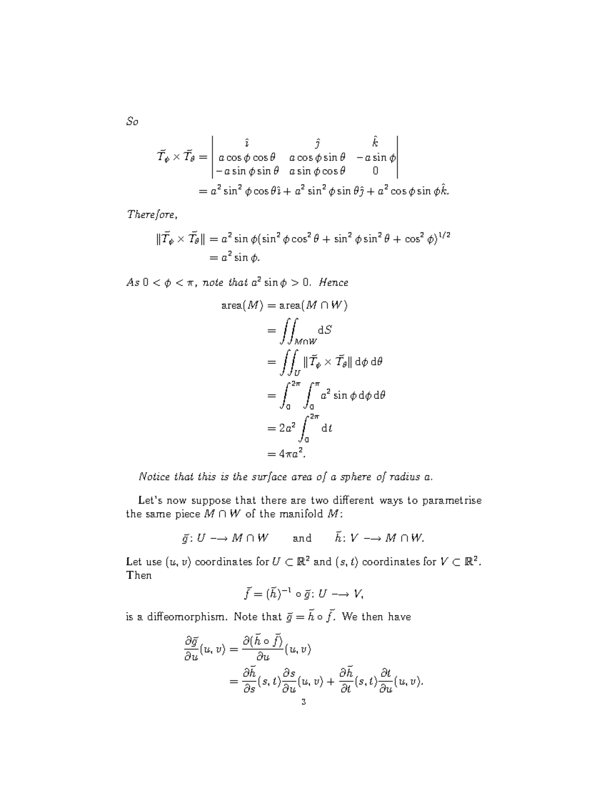 MIT 18.022F10 Lecture 30: Surface Area and Parametrization - Studocu