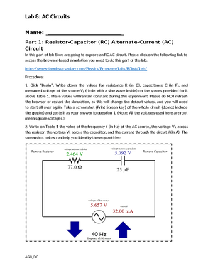 Phys 1440 Lab Report: Series & Parallel Circuits Analysis - Studocu