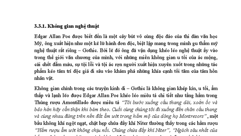 3.3. Không gian và Thời gian Nghệ thuật trong Tác phẩm của Edgar Allan ...