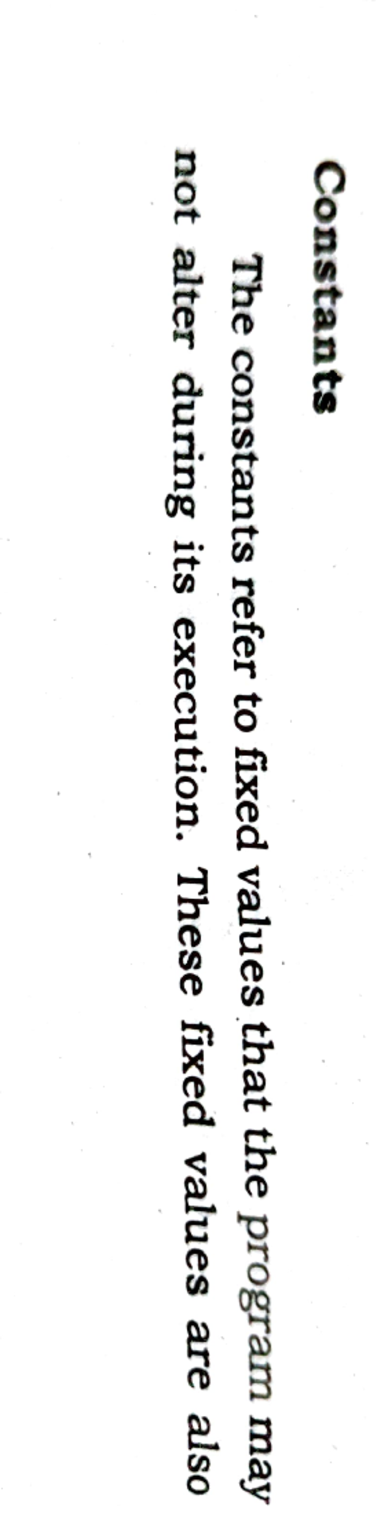 Constants In Programming Constan ·ts Th E Constants Refer To Itxed Values That The Program