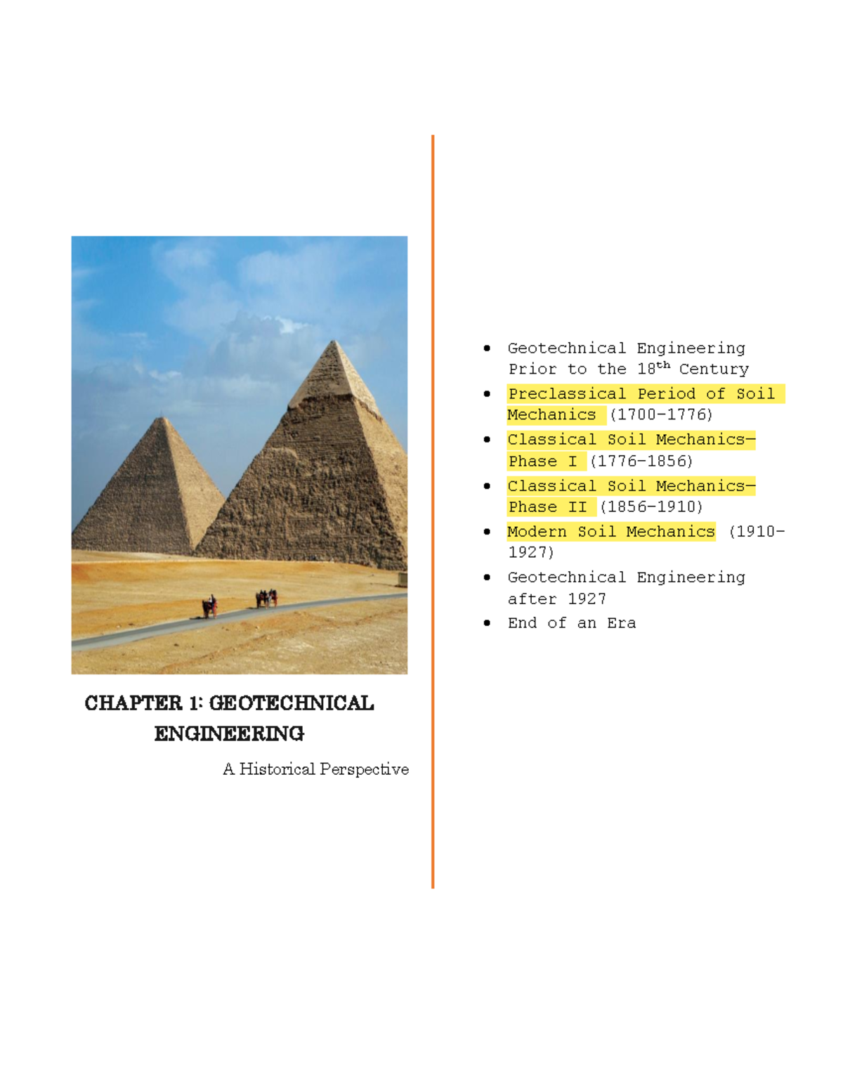 Chapter 1 - A Historical Overview of Geotechnical Engineering - Studocu