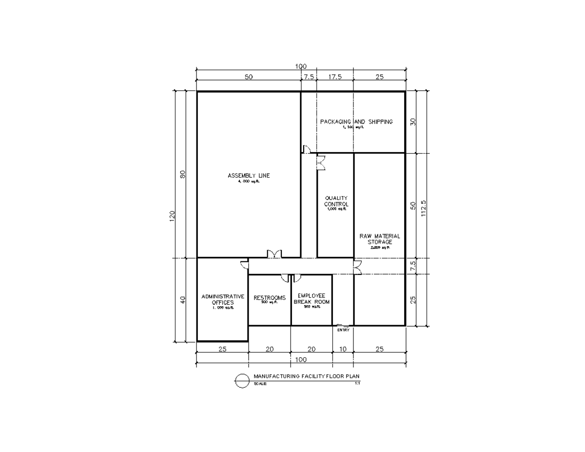 1Q0 Manufacturing Facility Floor Plan Overview - Studocu