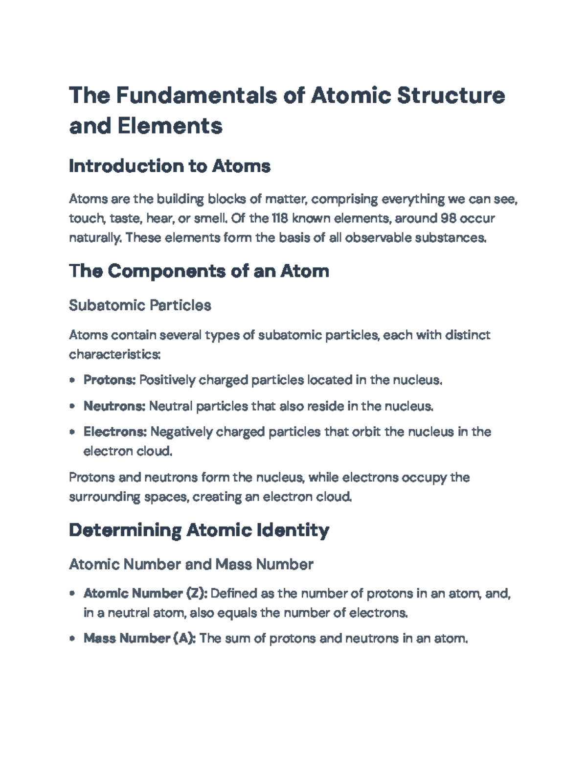 Fundamentals of Atomic Structure: Core Concepts & Historical Insights ...
