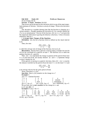 Hunter Math150 Spring 2025 Syllabus - Calculus I MATH 150 Department of ...