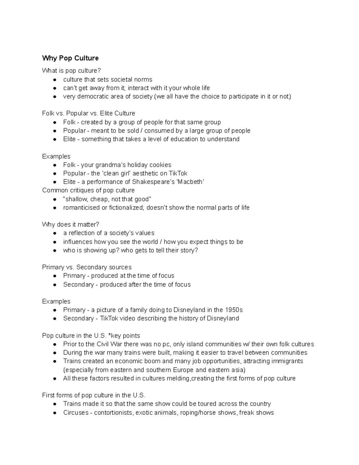 Pop Culture Evolution: ISS 210 Lecture Notes on Influence & Change ...