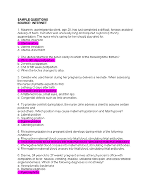 05 - Nursing - NCM 107: MATERNAL Three Phases of Labor Contraction ...