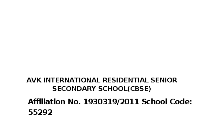 Untitled - Easy - AVK INTERNATIONAL RESIDENTIAL SENIOR SECONDARY SCHOOL ...