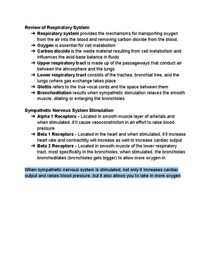 Nervous System Disorders Overview - Chapter 14 Notes (Course Code ...