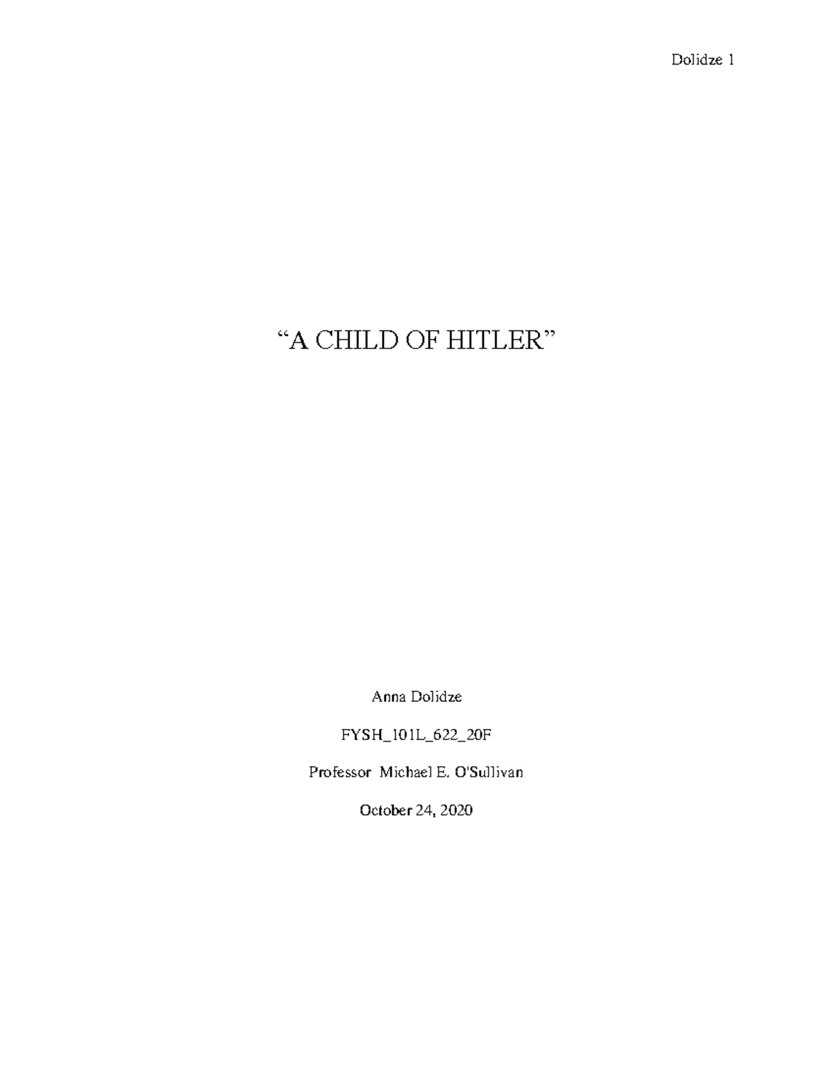 Child of Hitler - “A CHILD OF HITLER” Anna Dolidze FYSH_101L_622_20F ...