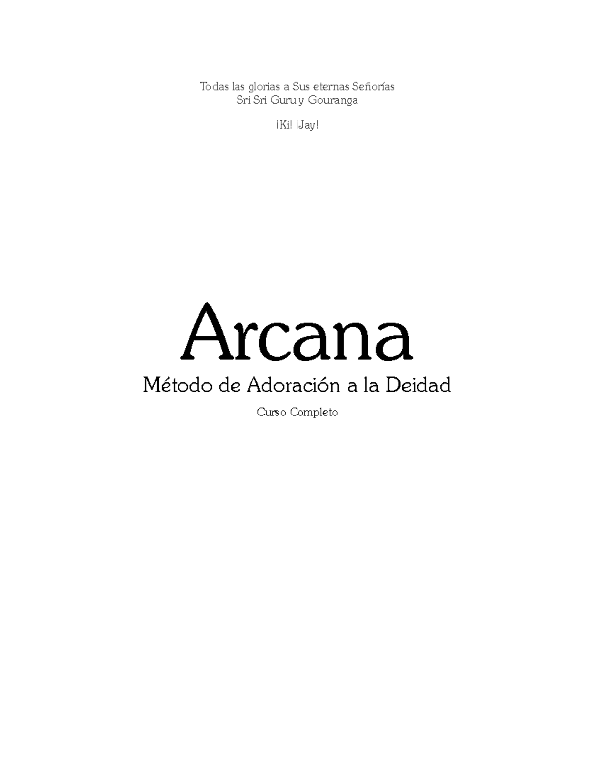 Curso Completo de Arcana: Adoración a la Deidad según Srila Rupa ...