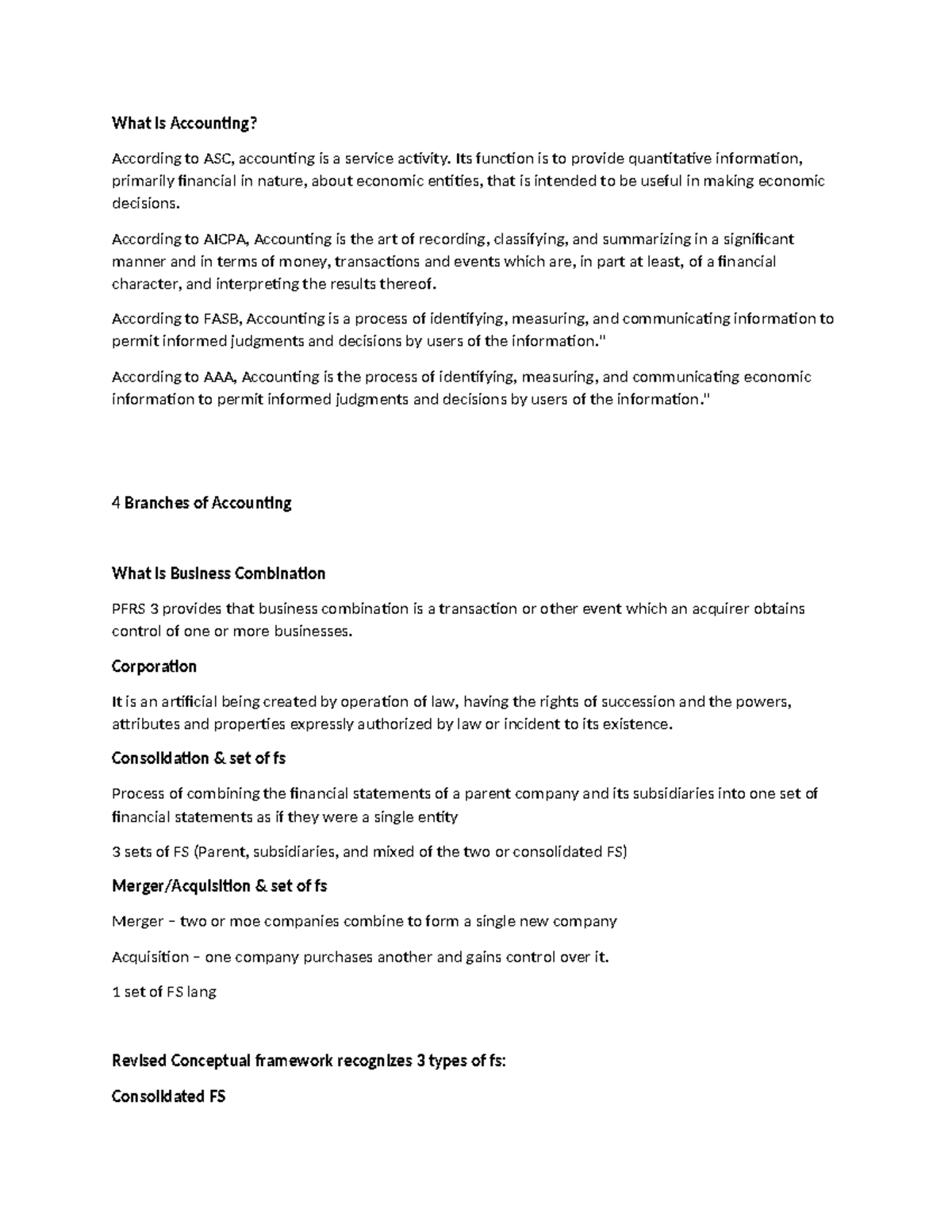 Understanding Accounting: Key Concepts and Definitions - Studocu