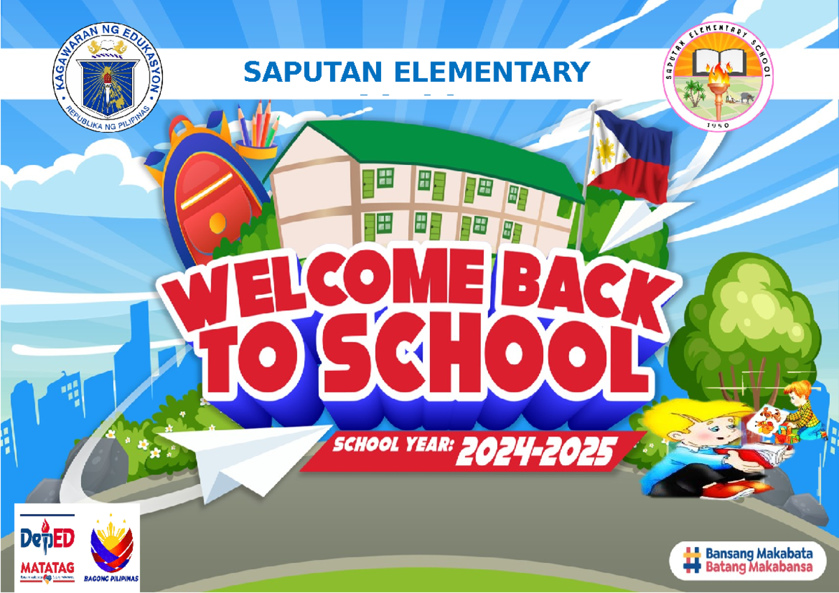 Welcome BACK Tarpapel - KAJSKLA - Education - NG ELEMENTARY SAPUTAN ...