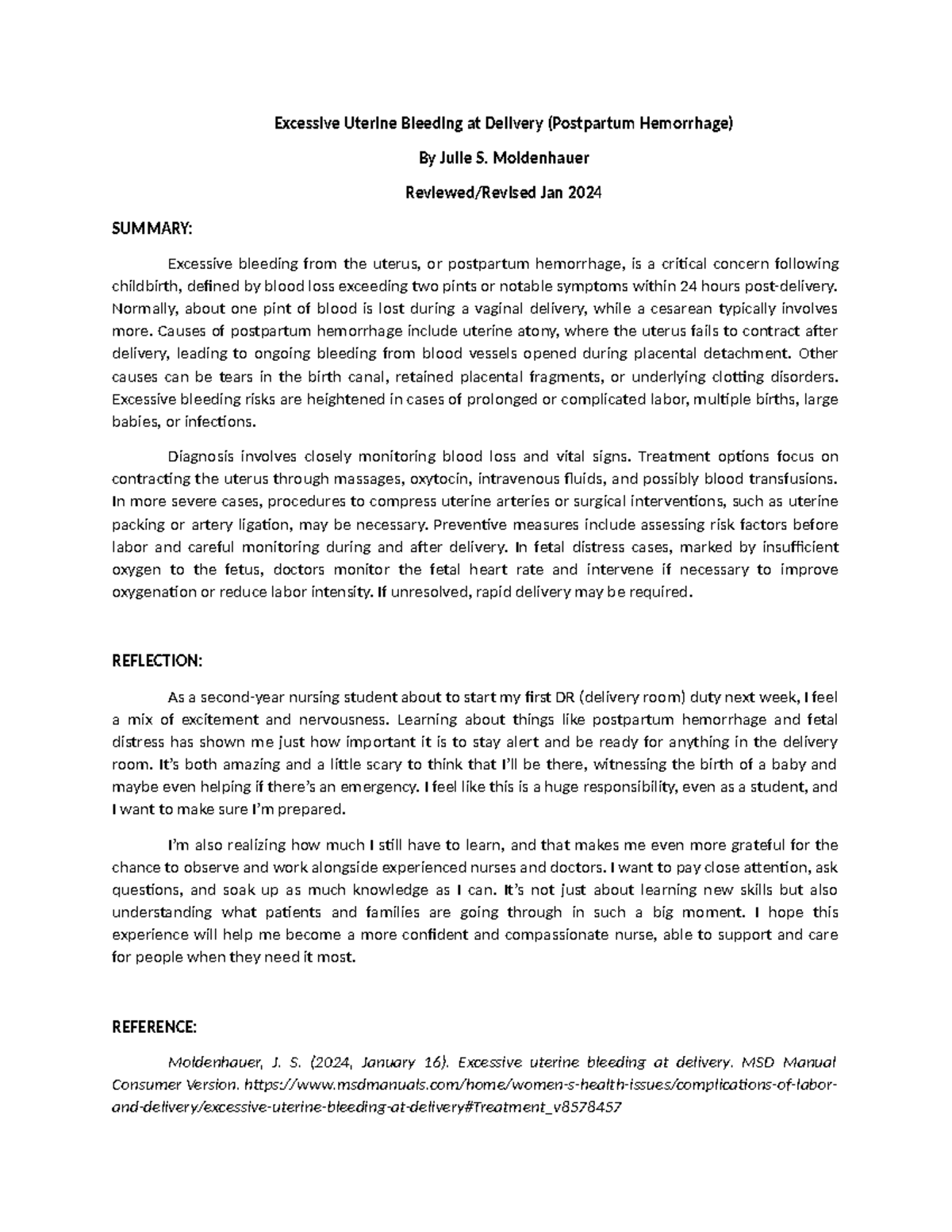 Uterine Bleeding Journal Reading semis - Excessive Uterine Bleeding at ...