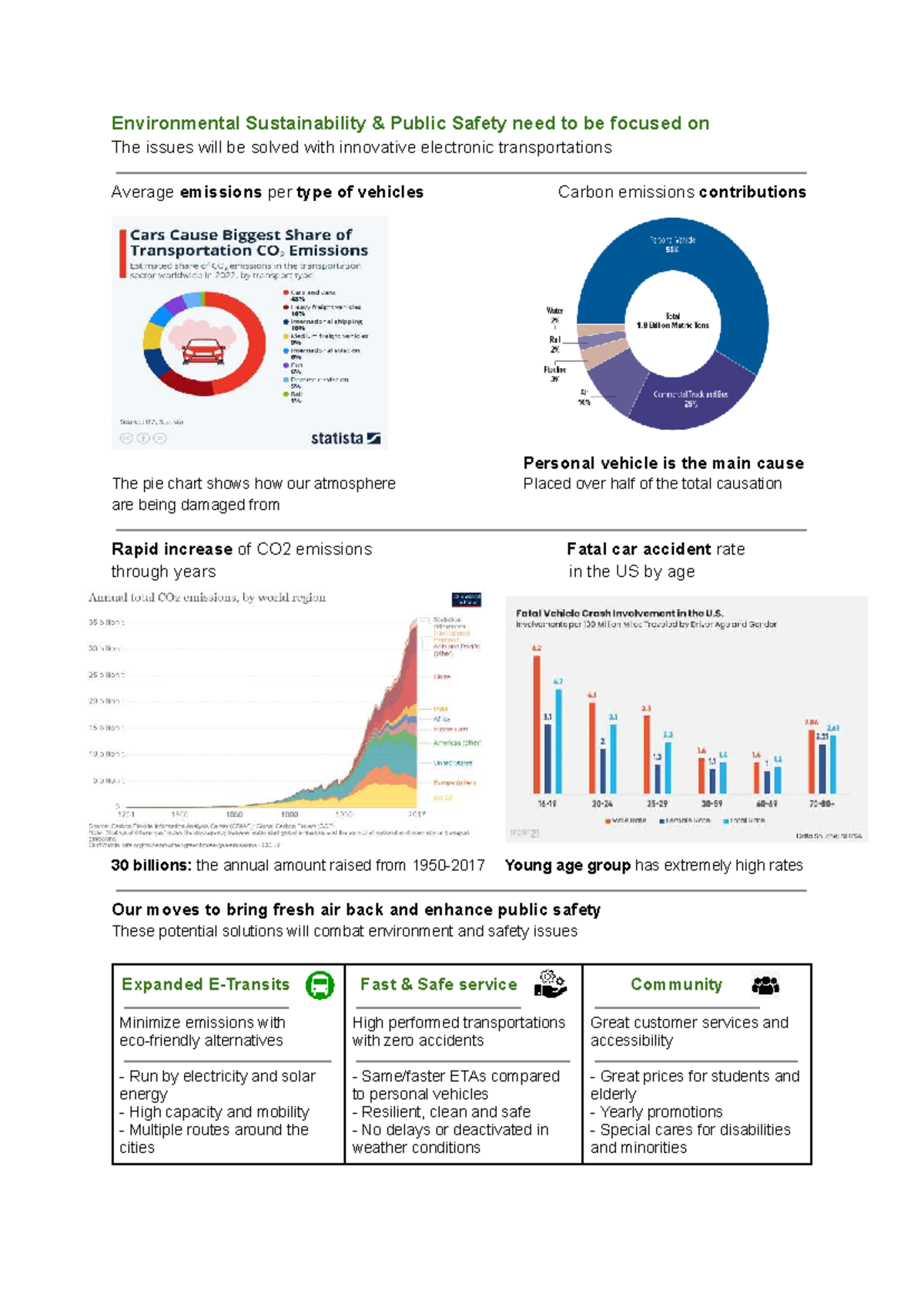 One Pager - ôn tập cki: Sustainability & Public Safety Solutions - Studocu