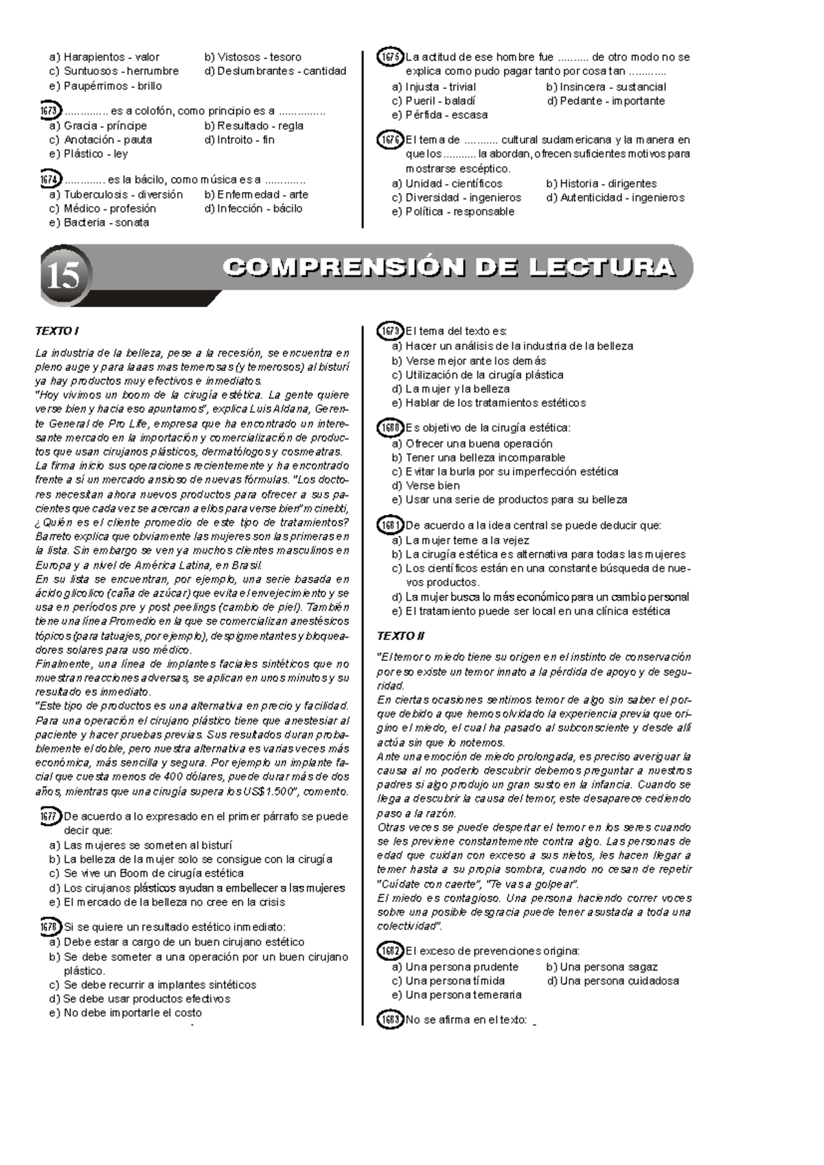 Título: Respuestas a las Lecturas Activas - Curso de Comprensión ...