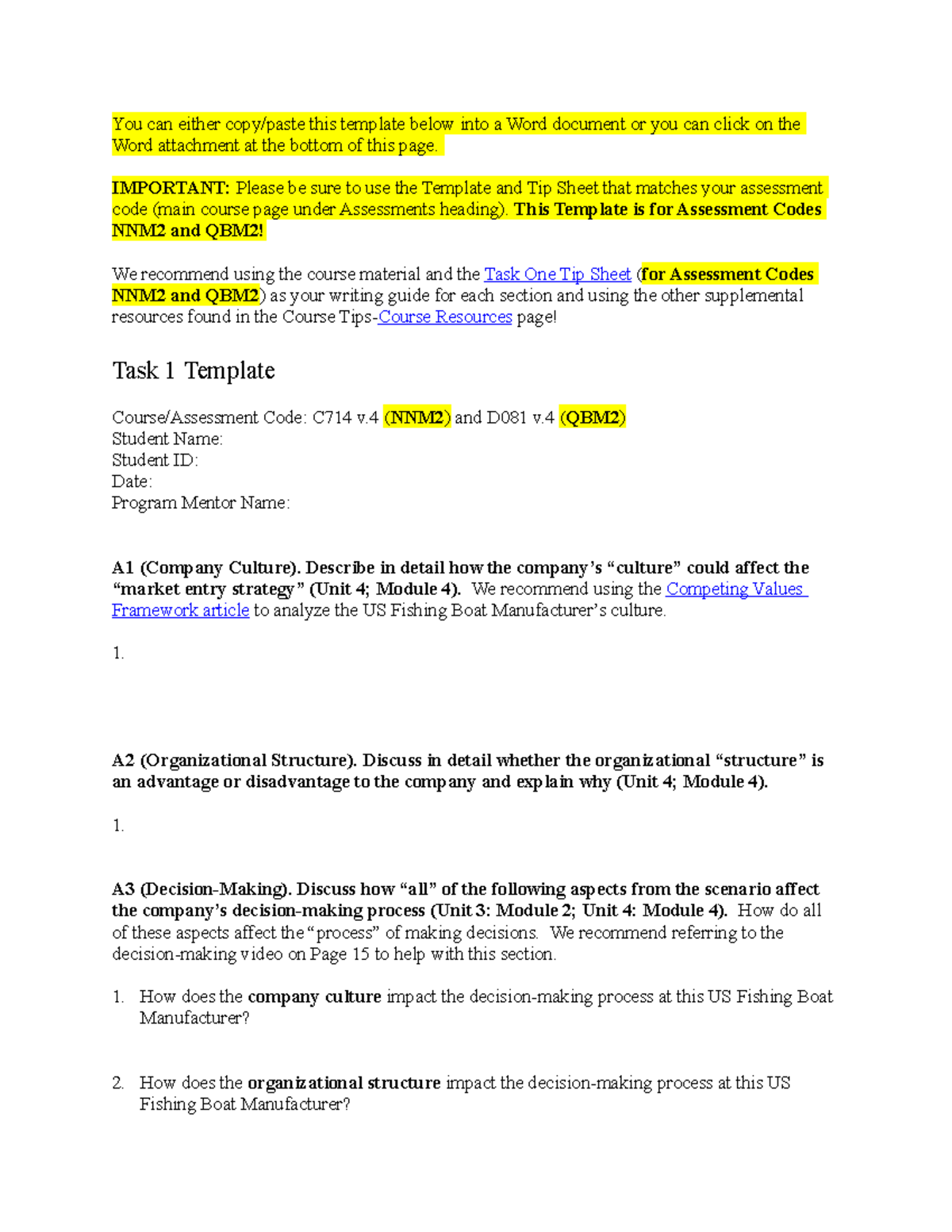 Task 1 Template - You can either copy/paste this template below into a ...