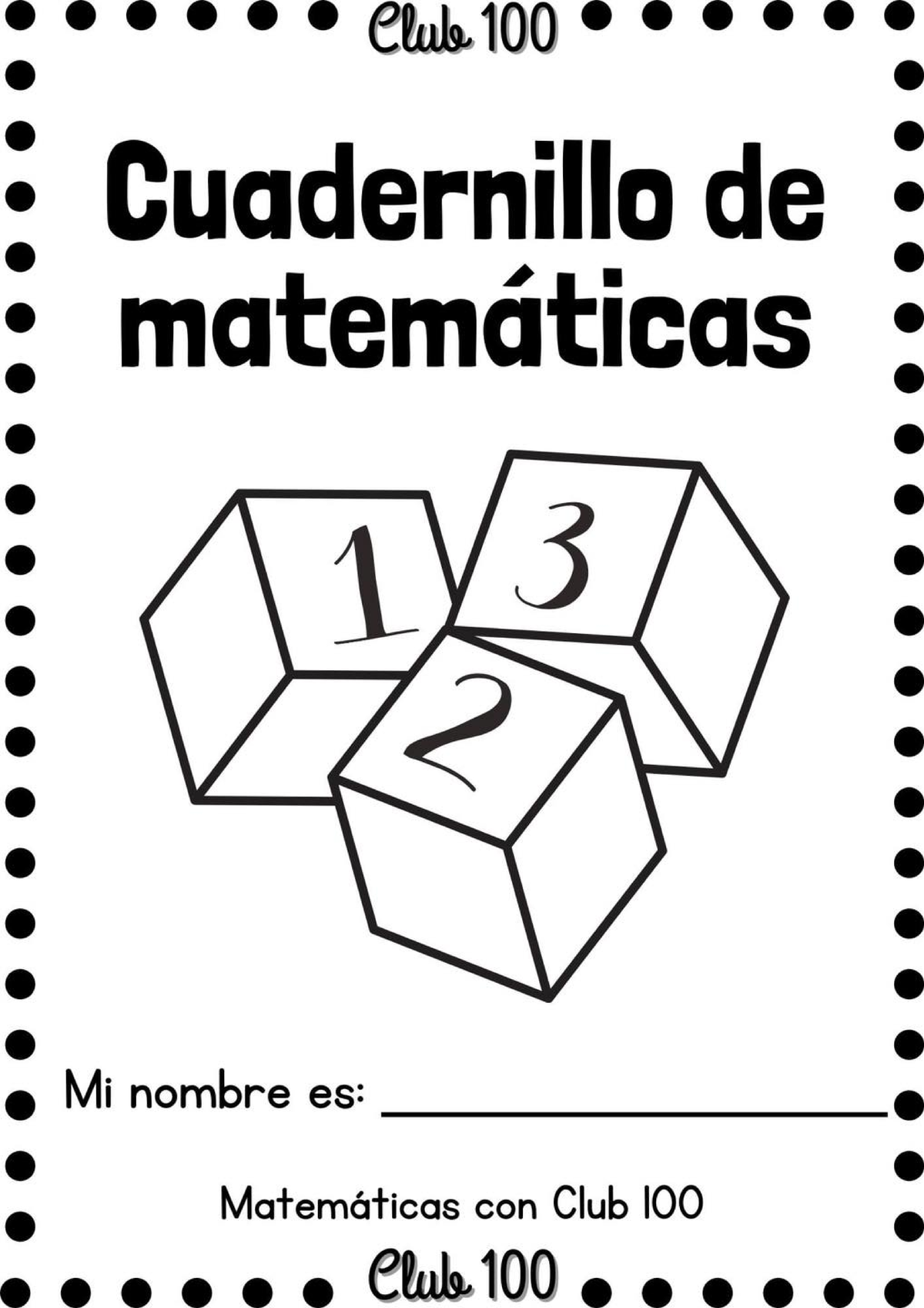 Cuaderno de Matemáticas para Primaria - Club 100 Actividades PDF - Studocu